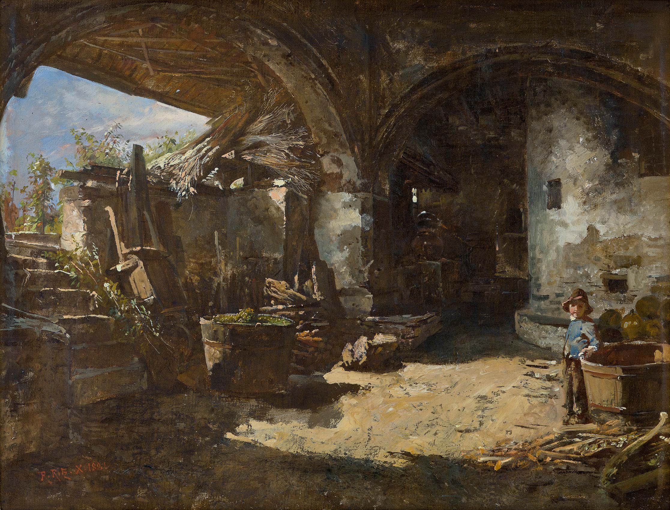 Intérieur aus St.-Leonard im Wallis - Galantica Collection