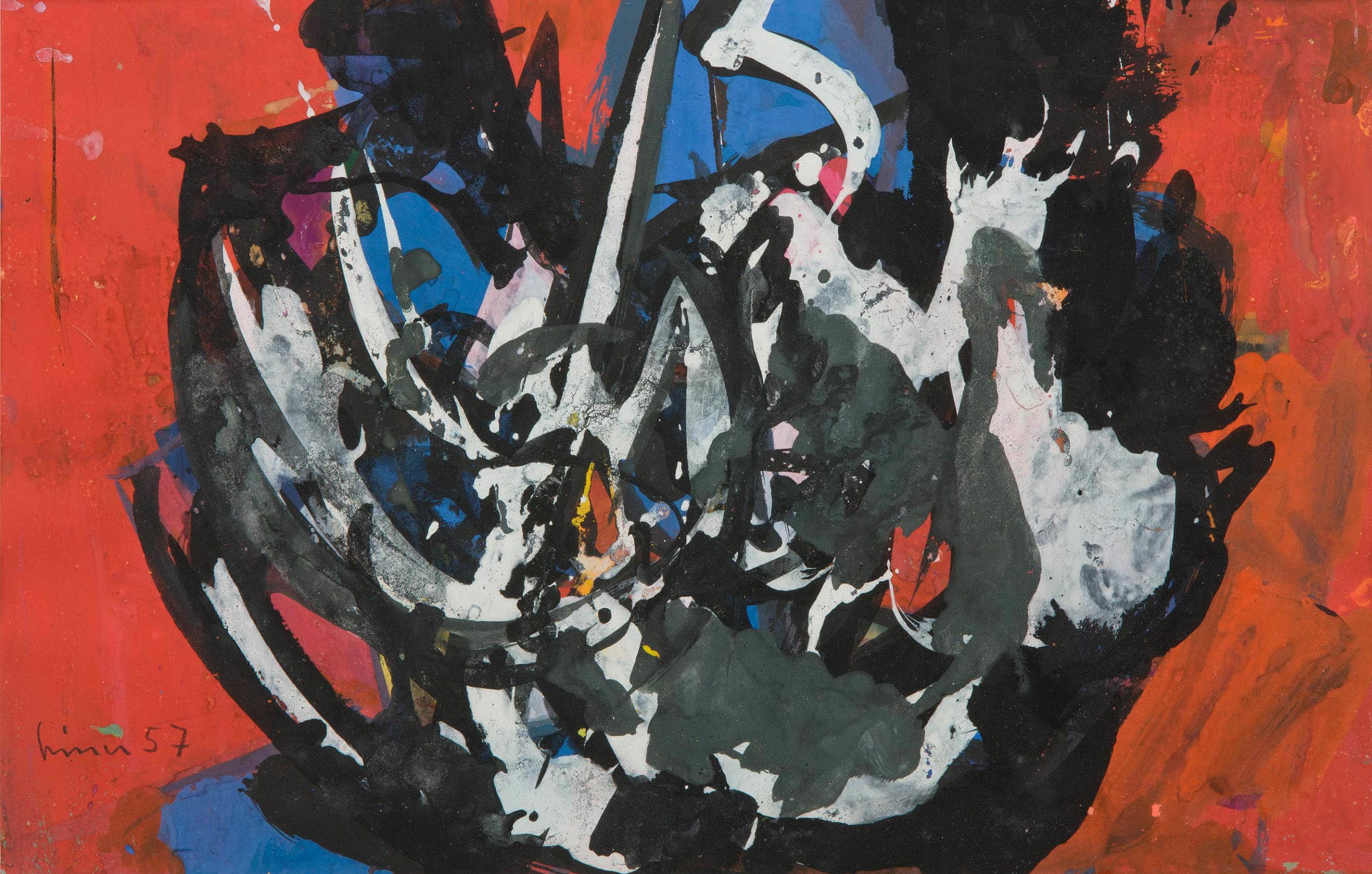 Zusammensetzung auf rotem Hintergrund - Galantica Collection