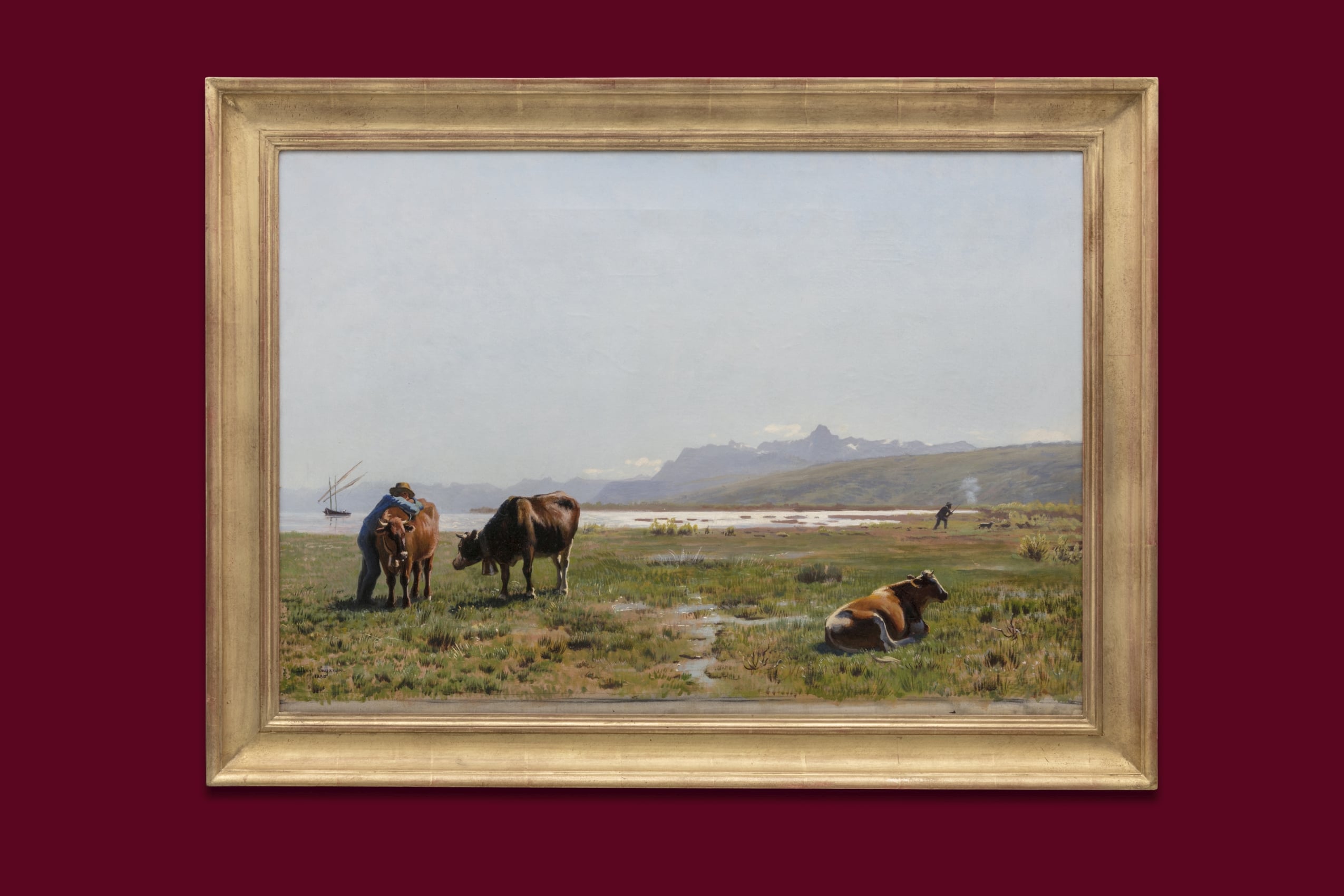 Kühe und Jäger am Genfersee - Galantica Collection