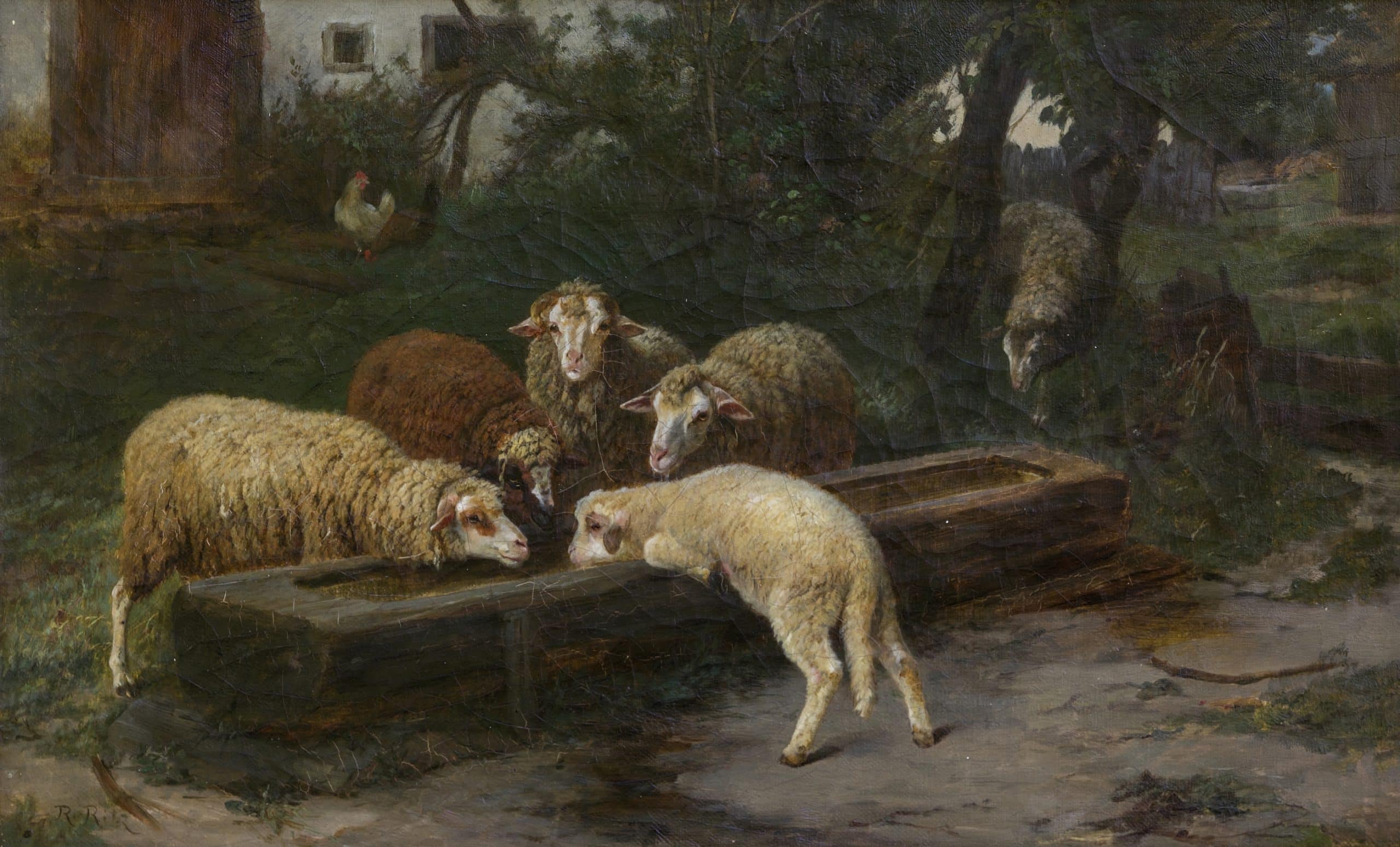 Die Schafe am Brunnen - Galantica Collection