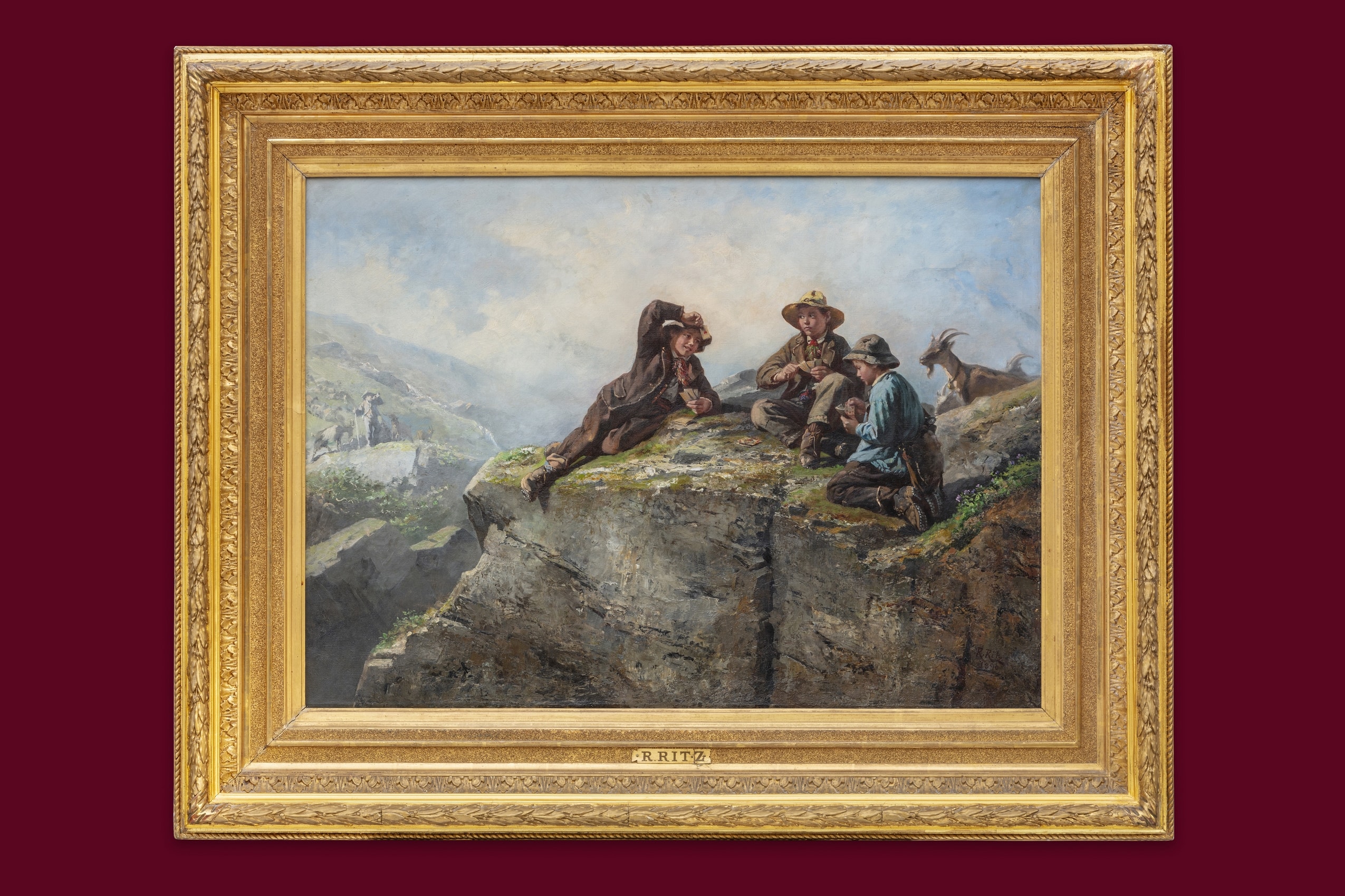 Chevriers jouant aux cartes - Galantica Collection